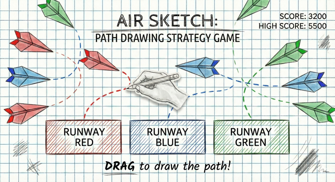 DOODLE Air Sketch TRAFFIC CONTROL GAME – AOP3D tech