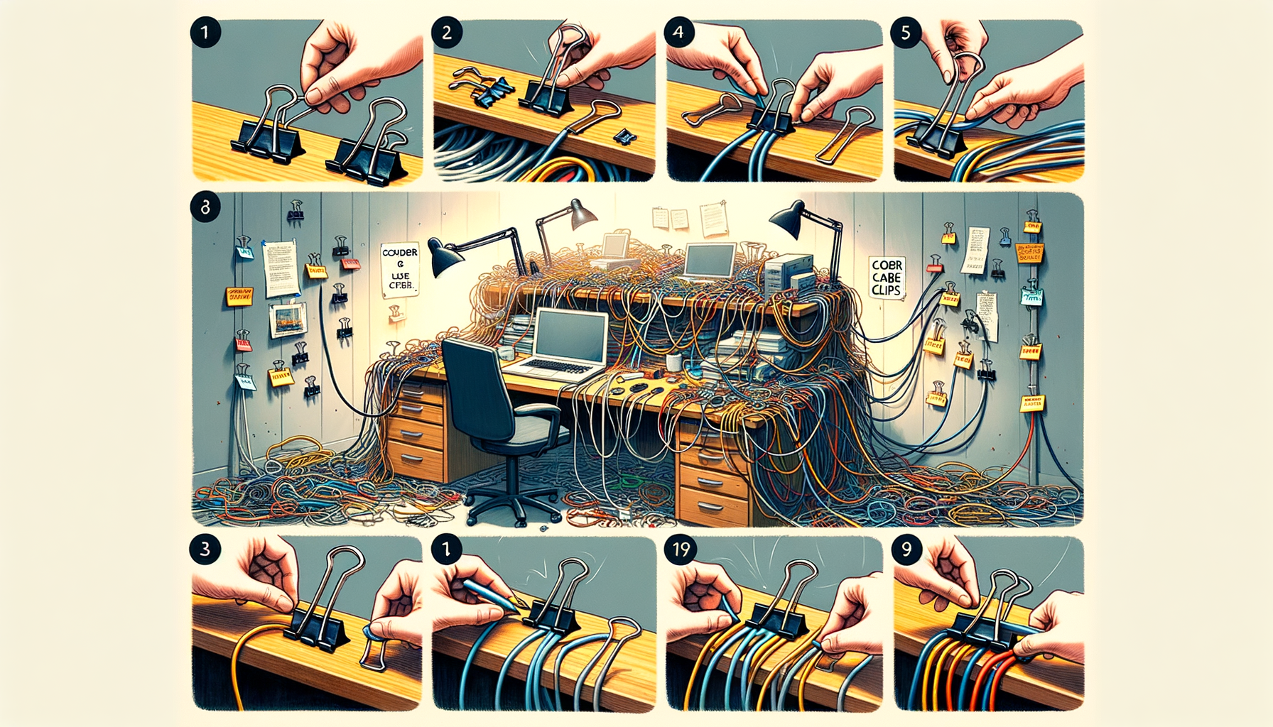 # 876 How to Use Binder Clips for Cable Management Effectively! 📎 ...