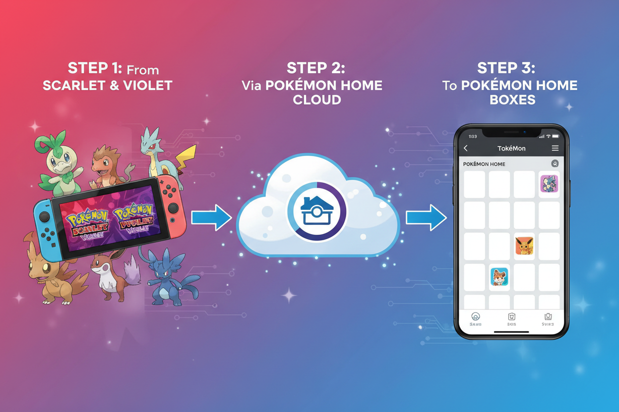 how2 gaming how 2 transfer your Pokémon from Scarlet and Violet to poe ...